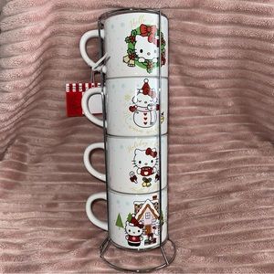 Hello Kitty | Dining | Hello Kitty Christmas Stackable Ceramic Mugs ...